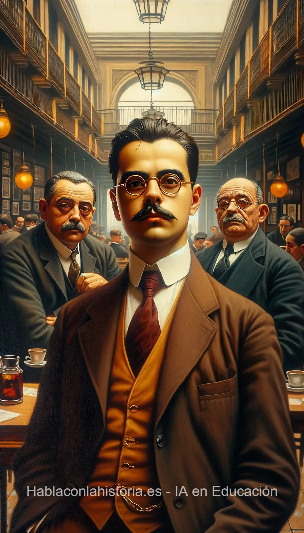 Manuel Azaña, Juan Negrín y Largo Caballero - Hablaconlahistoria.es