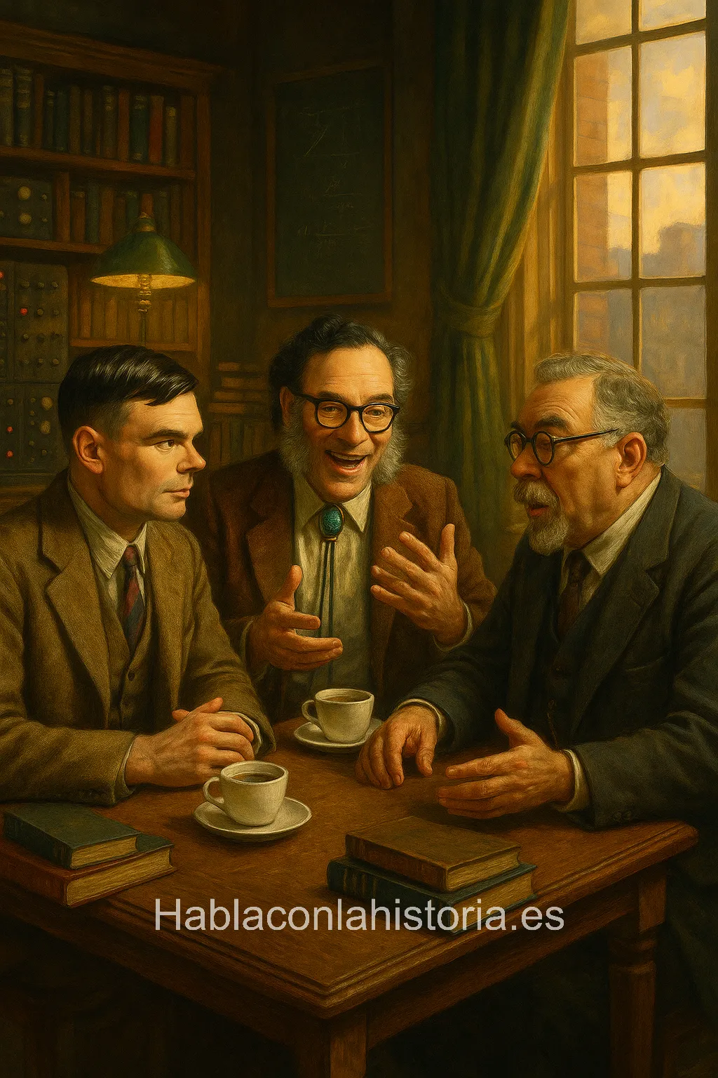Debate con IA entre Turing, Asimov y Wiener: Pioneros de la IA
